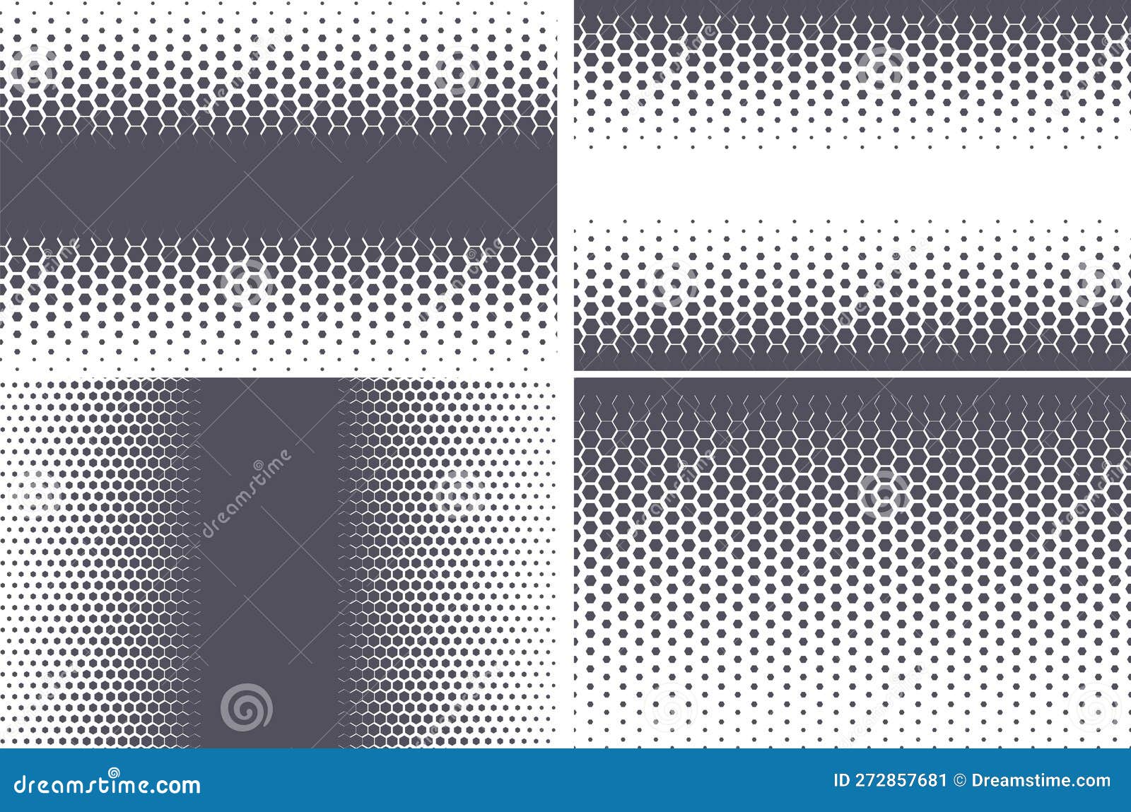 Hexagonal Pattern. Geometric Hexagon Halftone Abstract Background Stock ...