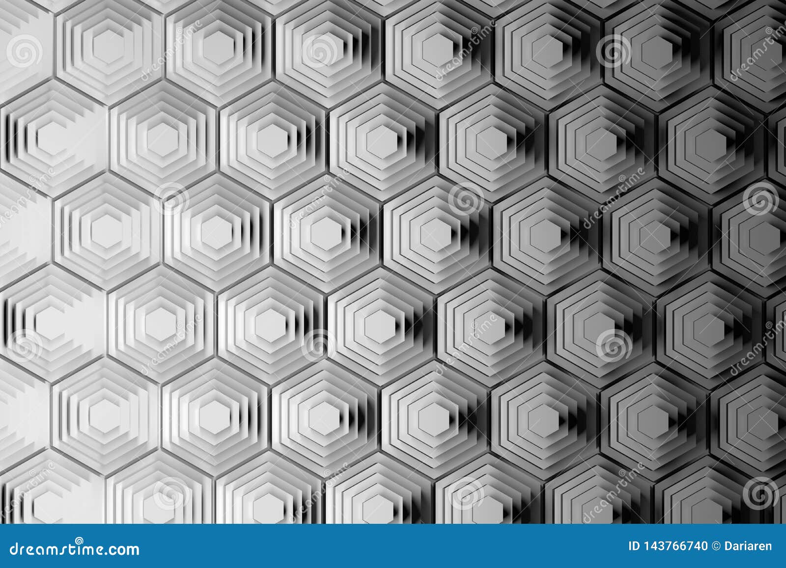Stacked Hexagons Seamless Background Royalty-Free Stock Image ...
