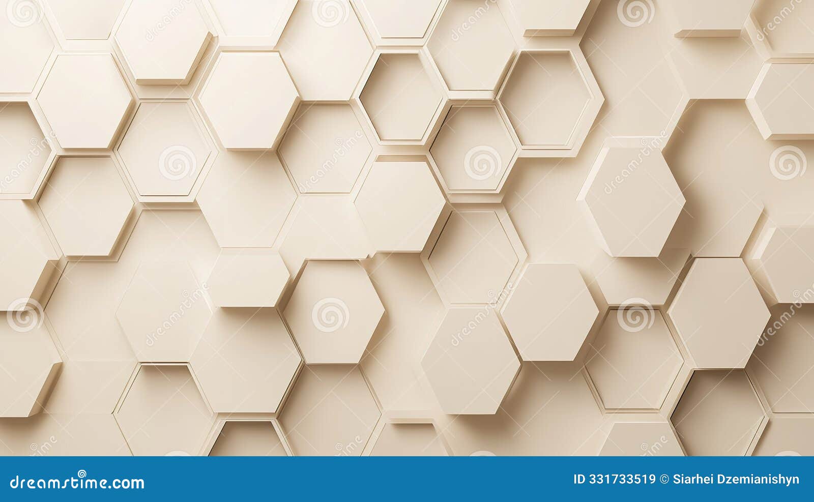 Hexagonal Patterns in Neutral Tones Create a Modern, Textured Wall ...