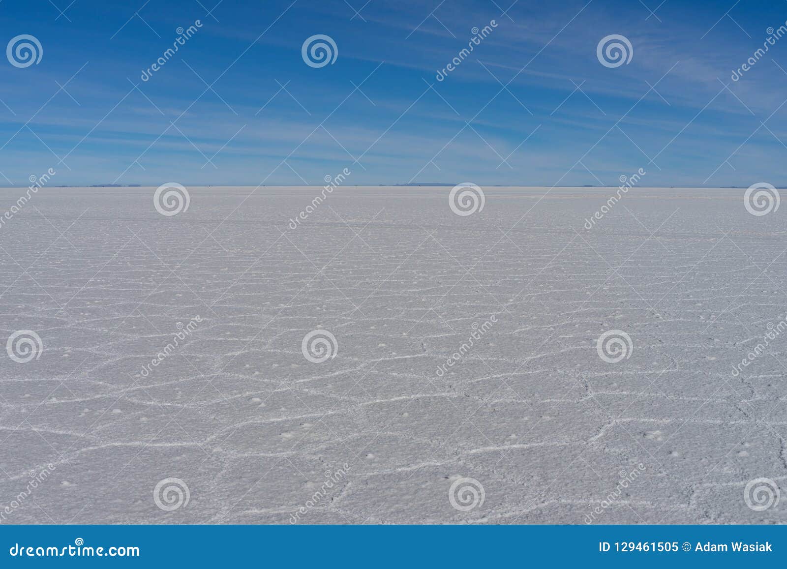 Hexagonal Patterns in the Salt Plane Stock Image - Image of remote ...