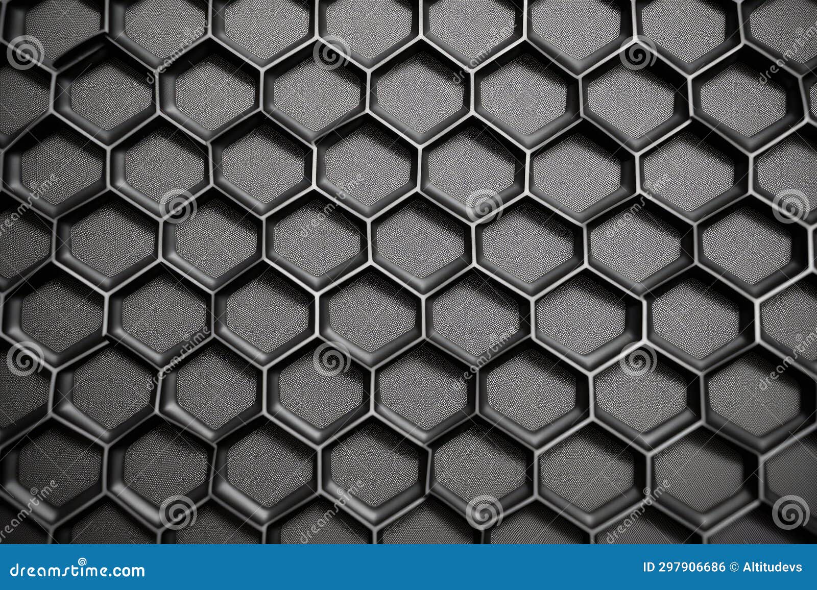 Hexagonal Patterns on a Speaker Grill Backdrop Stock Photo - Image of ...