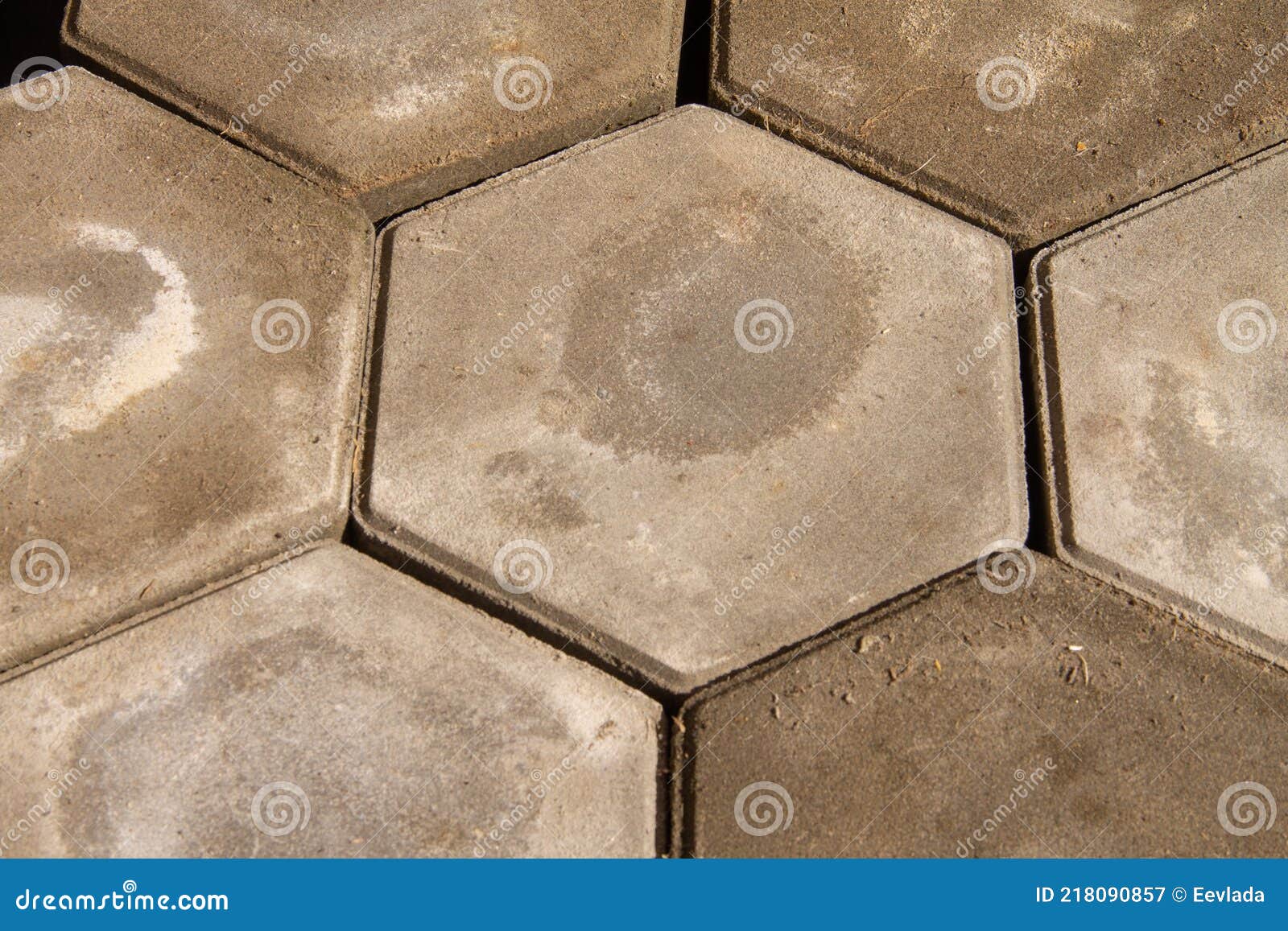Hexagonal Paving Gray Tiles Stock Image - Image of background, paving ...