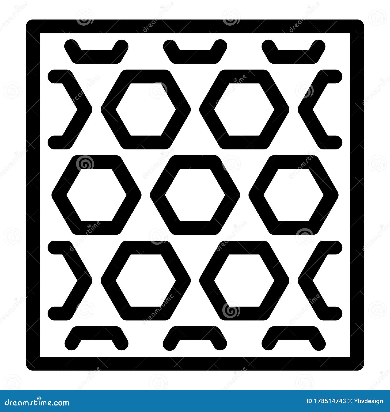 Hexagonal Paving Icon, Outline Style Stock Vector - Illustration of ... Hexagonal Paving Icon, Outline Style Stock Vector - Illustration of ...