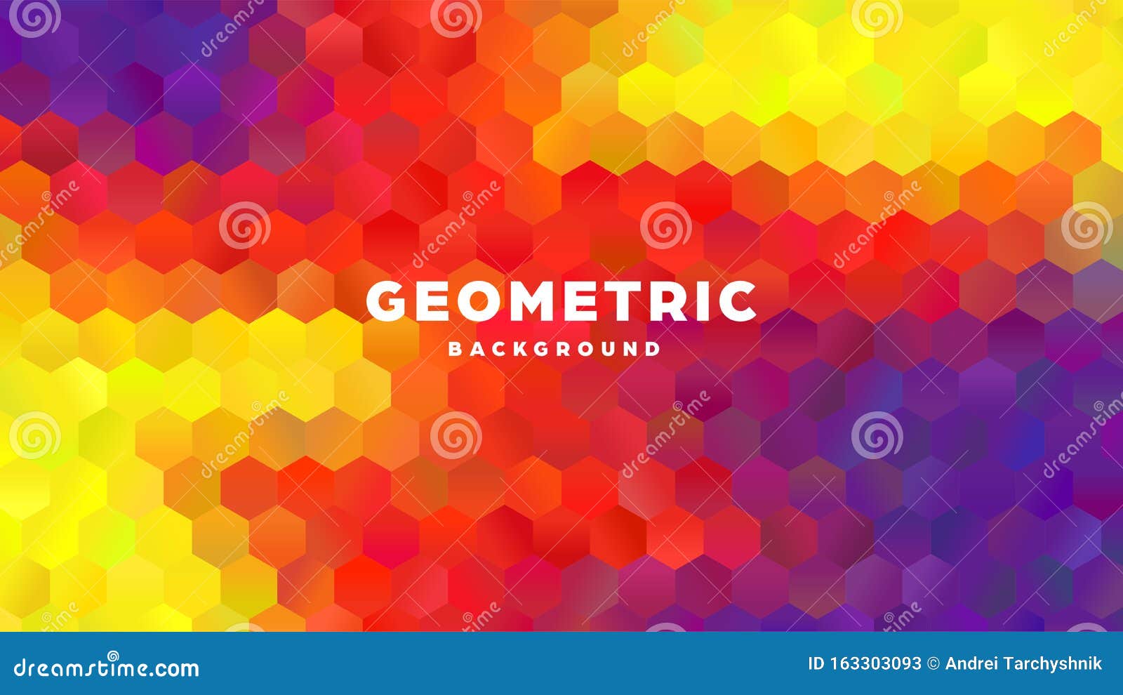Hexagonal Polygonal Abstract Background. Colorful Triangle Gradient ...
