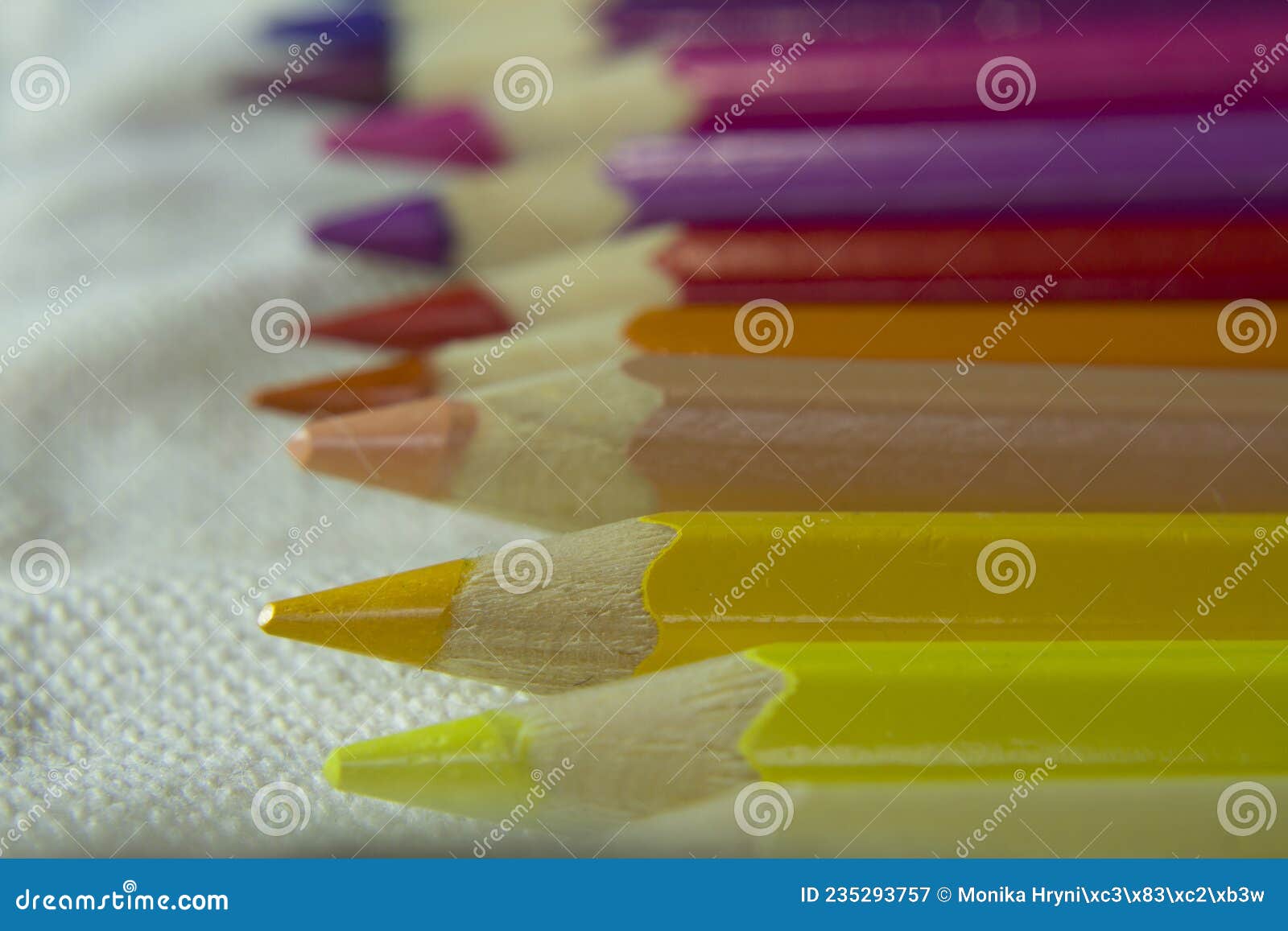 Hexagonal Rainbow Set of Crayon Stock Image - Image of design, color ...