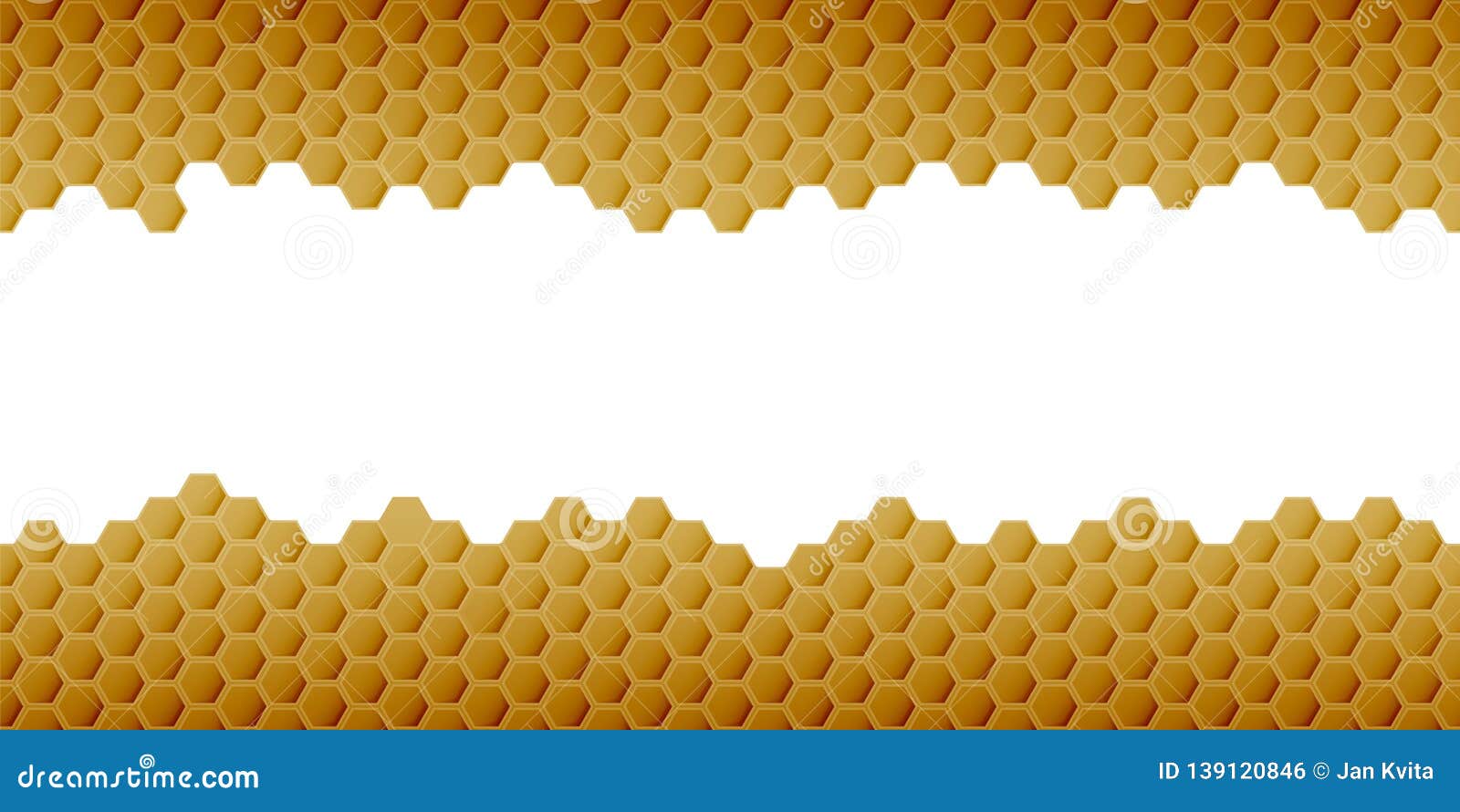 Hexagonal Realistic Honeycomb Seamless Texture on White Background ...