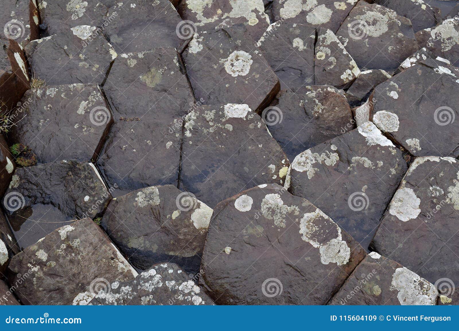 Hexagonal Rocks Texture Pattern Stock Image - Image of geologic ...
