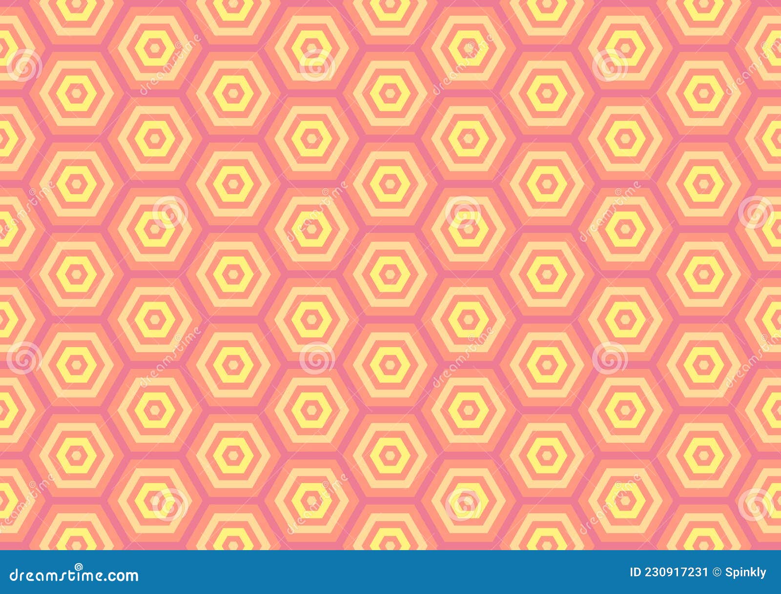 Hexagonal Seamless Geometric Shape Patterns Background Design Stock ...