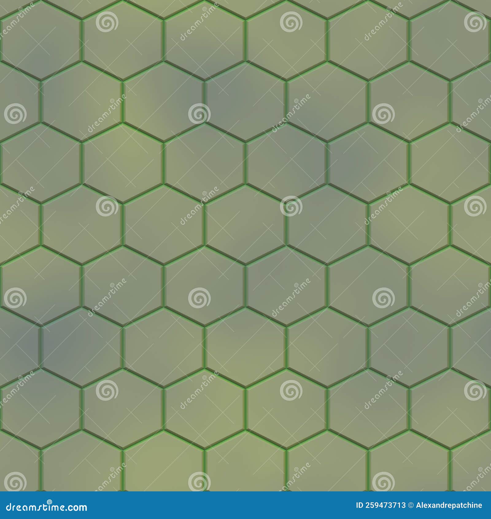 Hexagonal Seamless Pattern, High Resolution, Green and Light Green ...