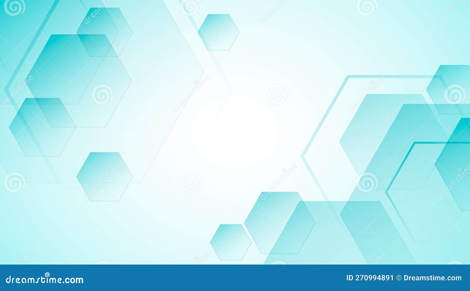 Hexagonal Shape Background in Blue Gradient Design Stock Vector - Illustration of geometry ...