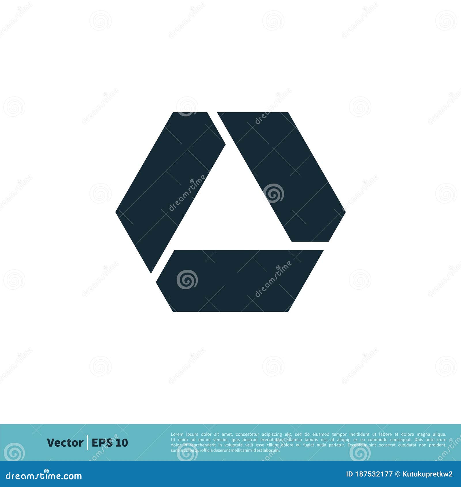 Hexagonal Shape Icon Vector Logo Template Illustration Design. Vector ...