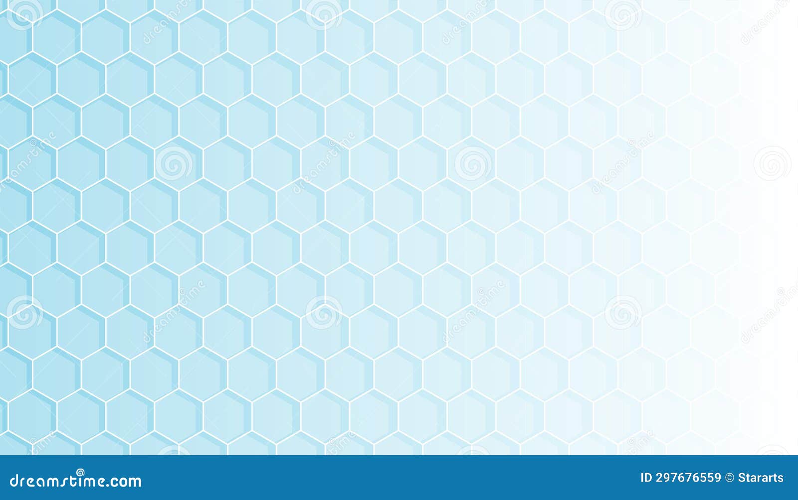 Hexagonal Shape Pattern in Light Blue Color Background Stock Vector ...