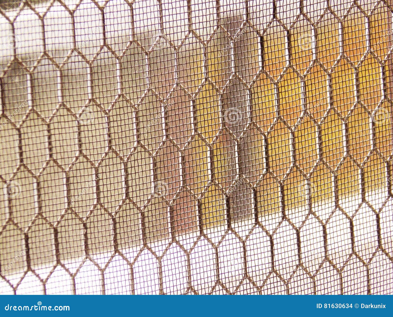 Hexagonal Shaped Grille stock photo. Image of insects - 81630634