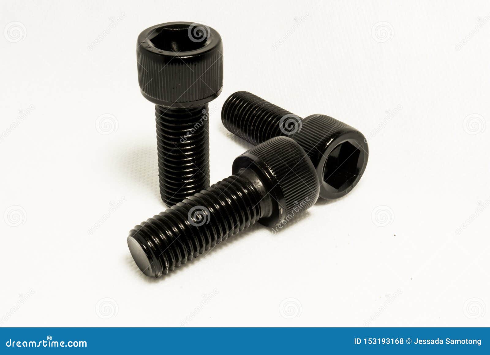 Hexagonal Socket Head Bolt stock photo. Image of white - 153193168