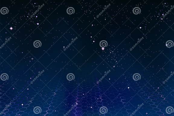 Hexagonal space background stock vector. Illustration of mesh - 5137210