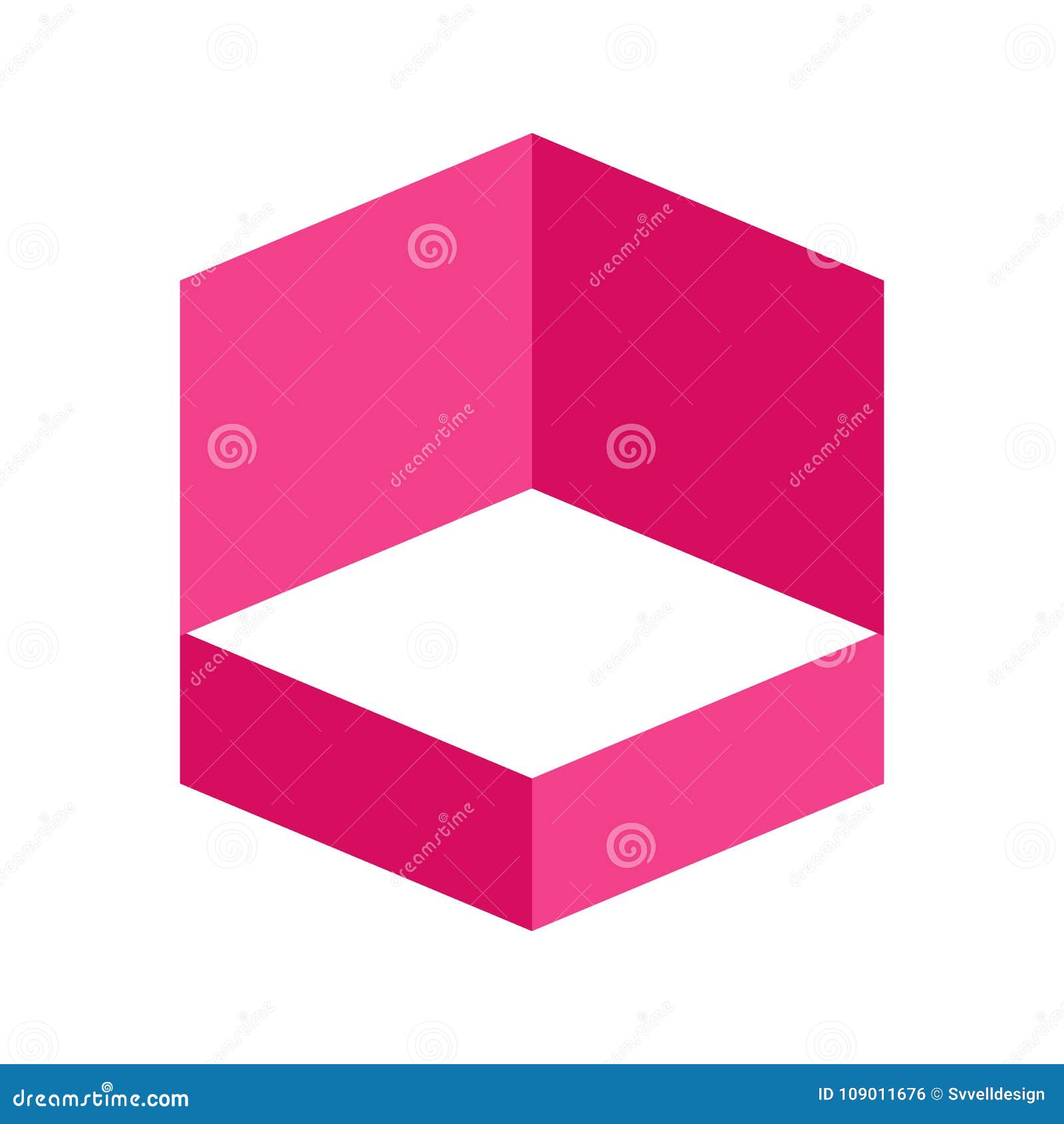 Hexagonal Space Block Symbol Design Stock Vector - Illustration of mark ...