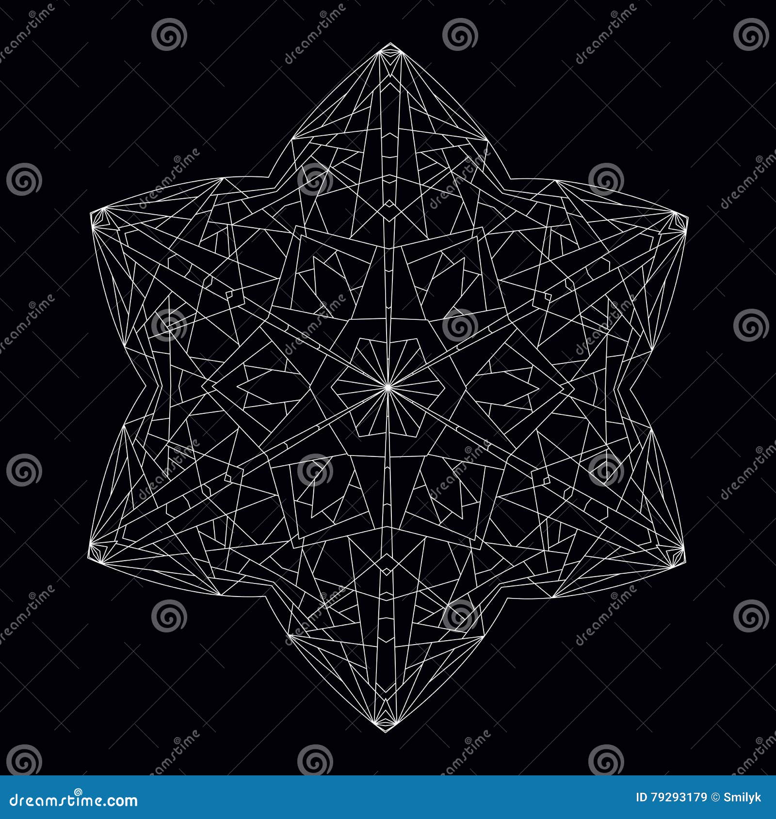 Polyhedron, Star Shape Vector Illustration | CartoonDealer.com #56237252