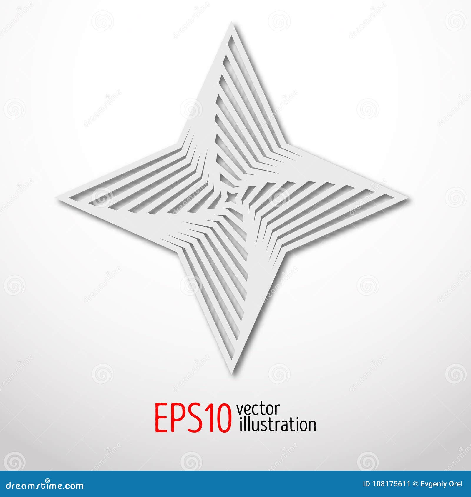 Hexagonal Star Paper 3d Design. Sacral Geometry Mystery Shape.Abstract ...