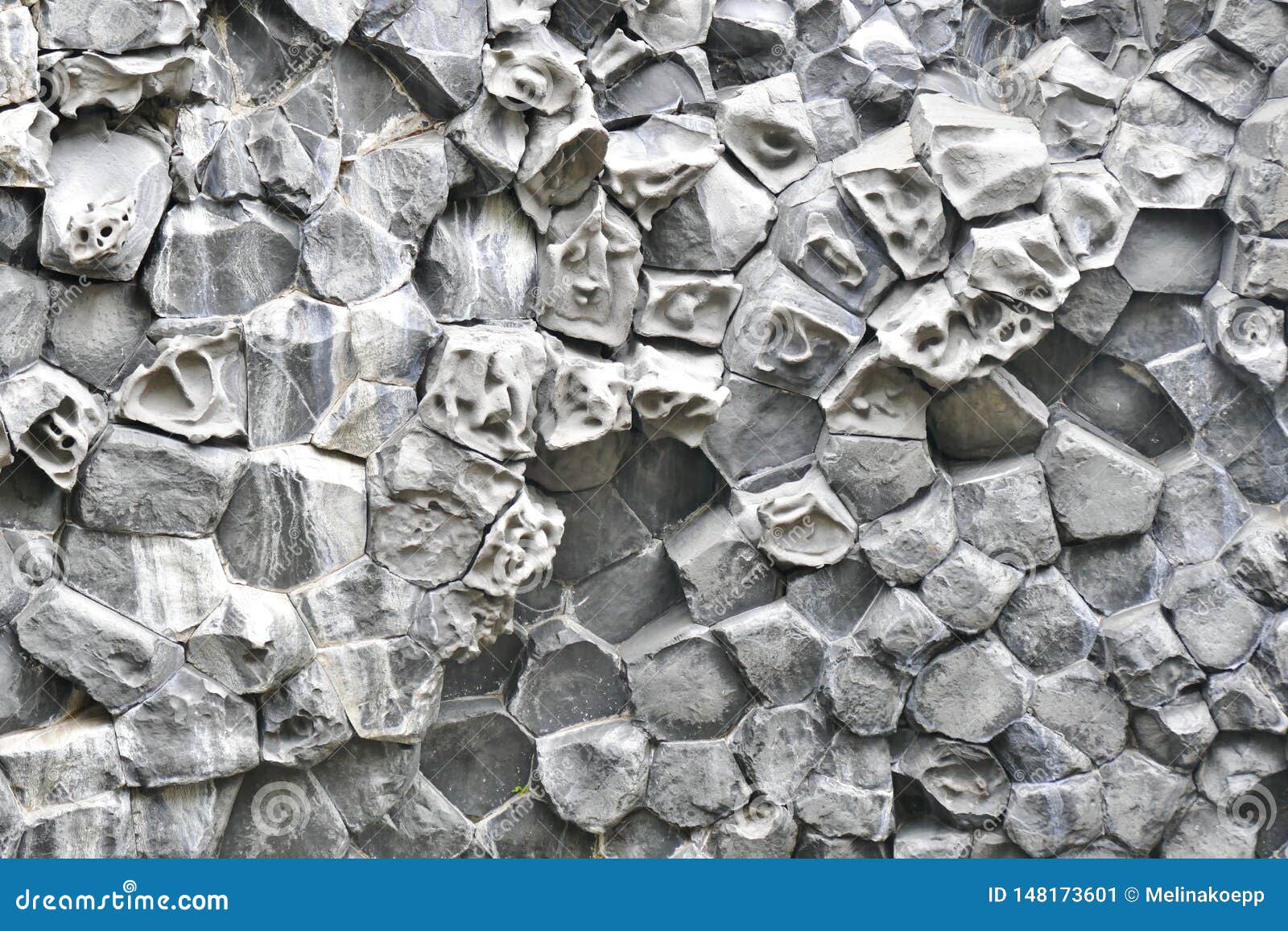 Hexagonal Stone Formations in Vesturdalur Valley in Northern Iceland ...