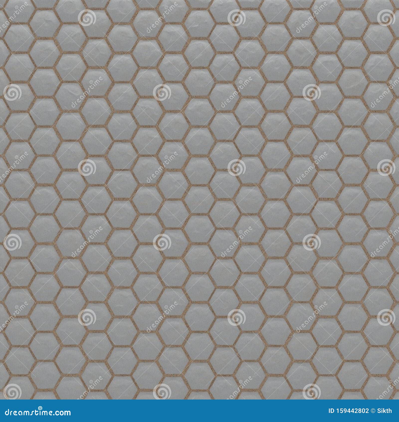 Hexagonal Stone Tiles Seamless Texture Pattern Cartoon Vector ...