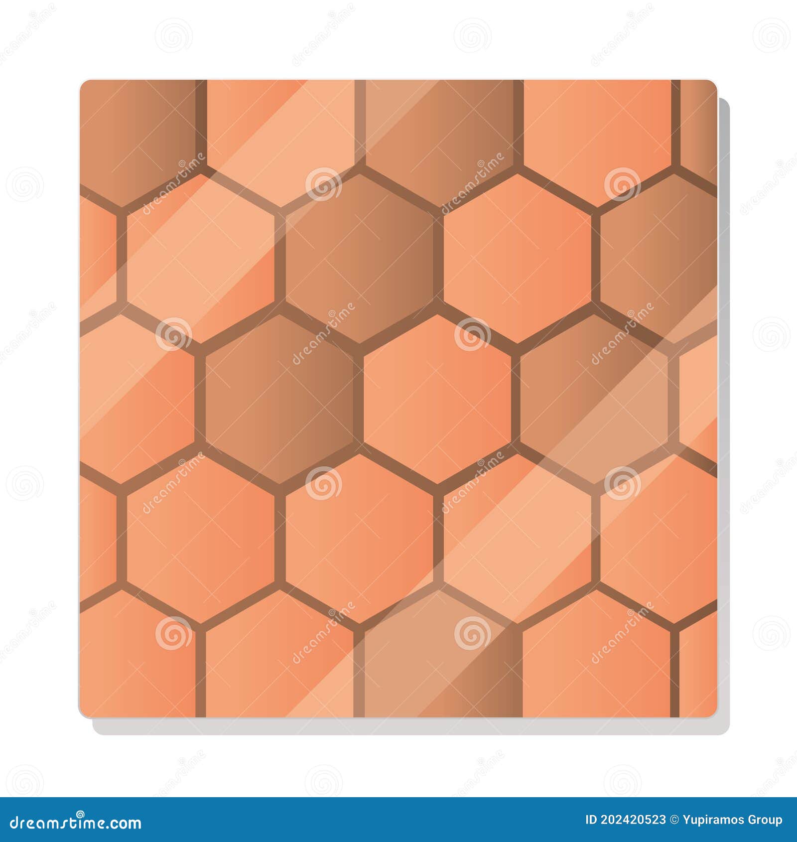 Hexagonal Stone Tiles Seamless Texture Pattern Stock Vector ...