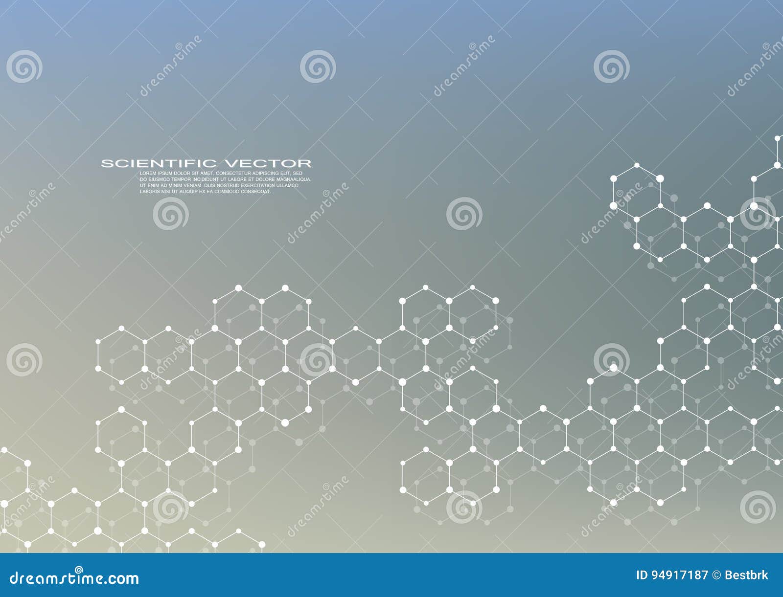 Hexagonal Structure Molecule Dna of Neurons System, Genetic and ...
