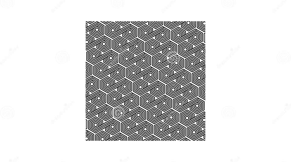 Hexagonal Style Pattern Design. Vector Illustration Stock Vector ...