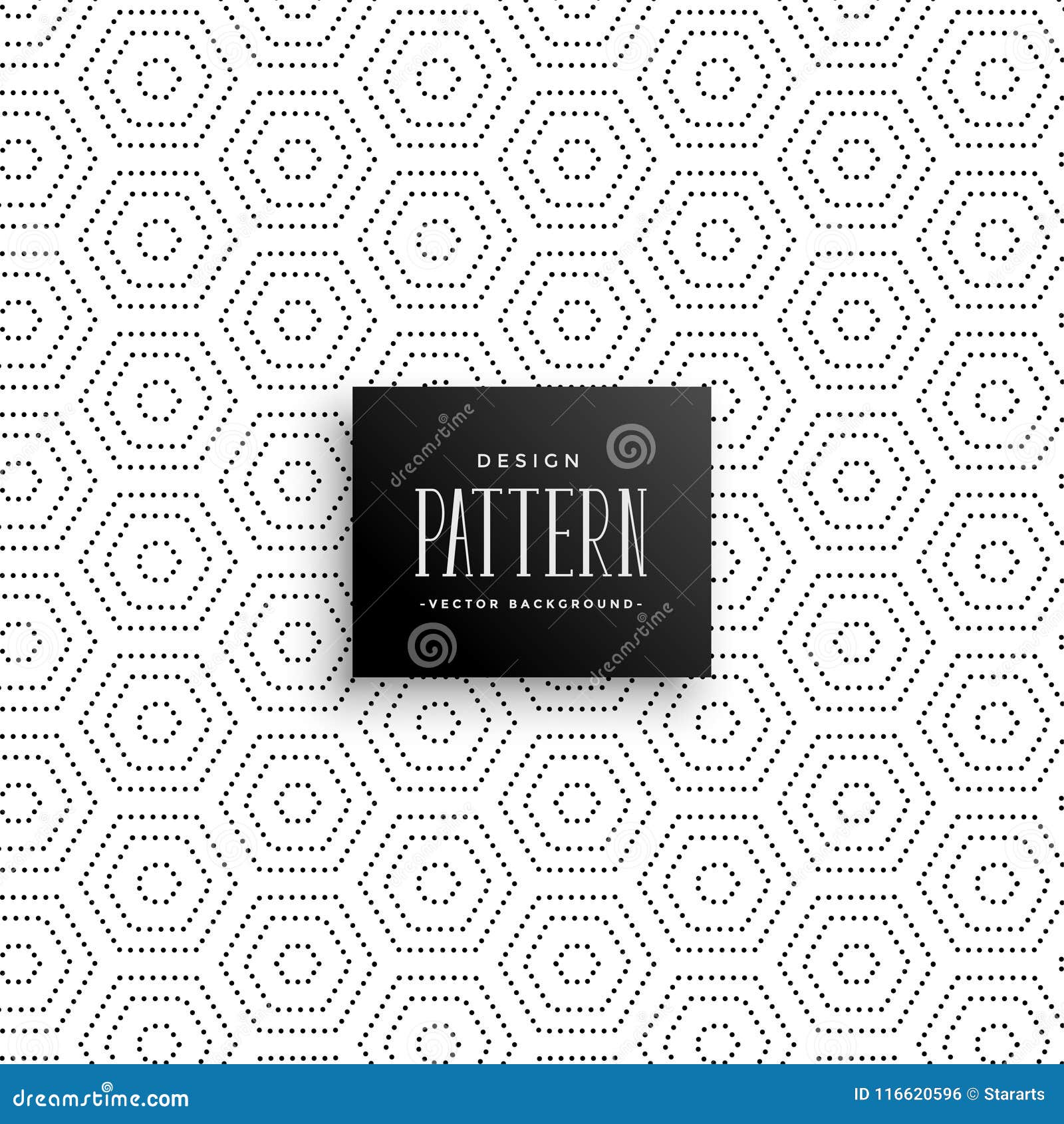 Hexagonal Subtle Dots Pattern Background Stock Vector - Illustration of ...