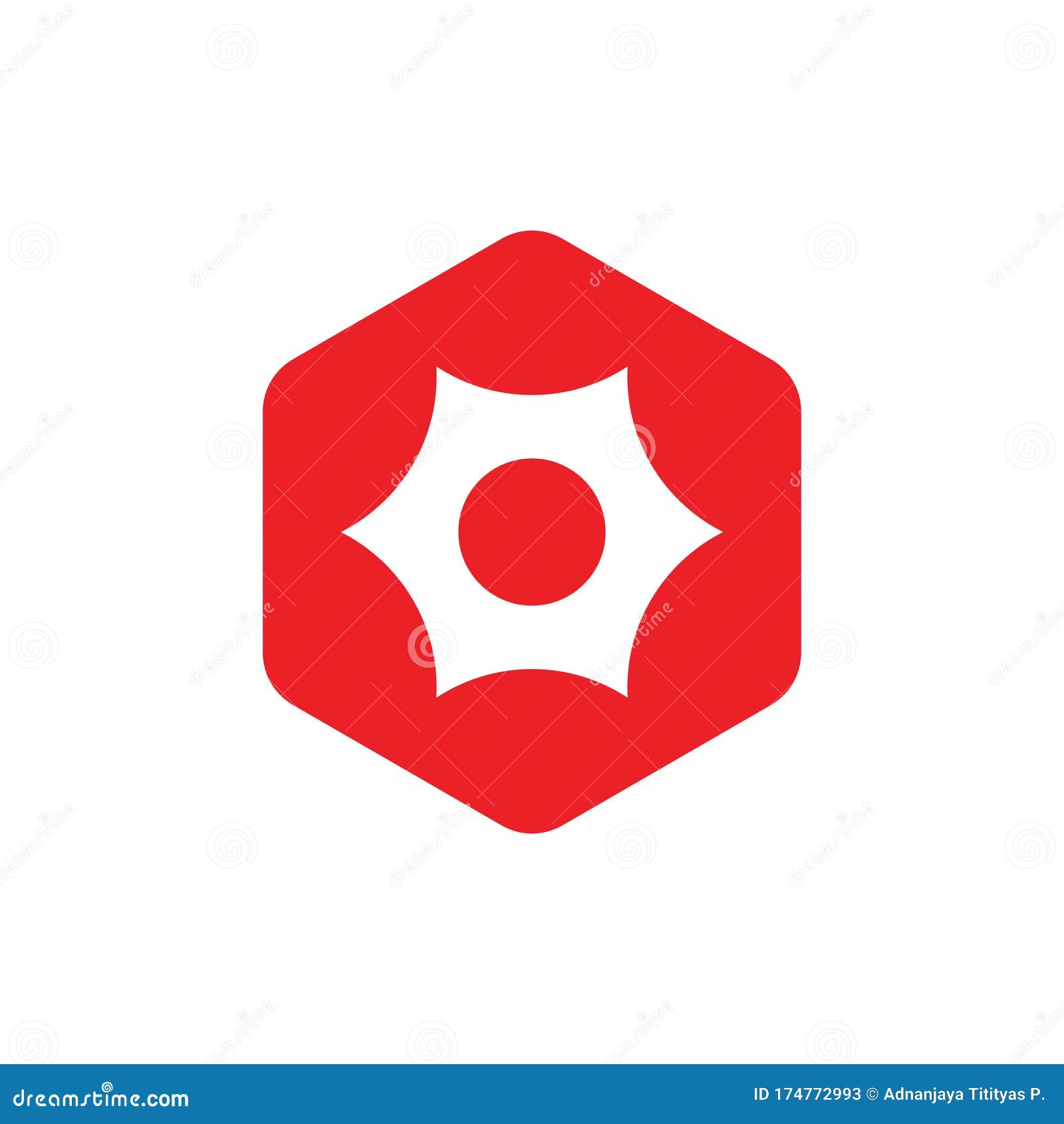 Hexagonal Sun Symbol Logo Vector Stock Vector - Illustration of shape ...