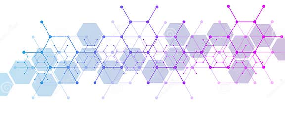 Hexagonal Technology Background Picture Molecular Structure Concept or ...