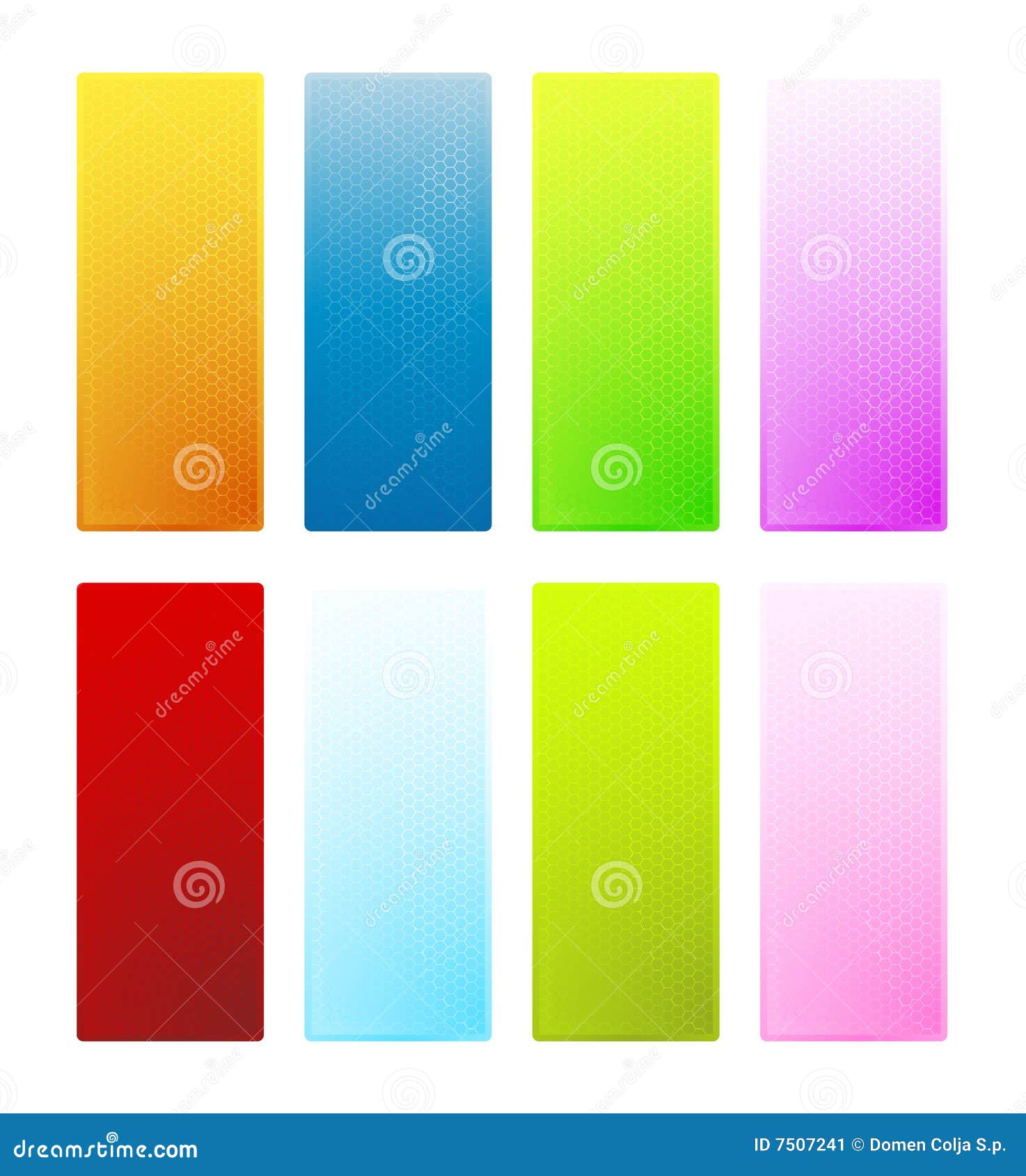 Hexagonal Texture Glossy Banners Stock Vector - Illustration of ...