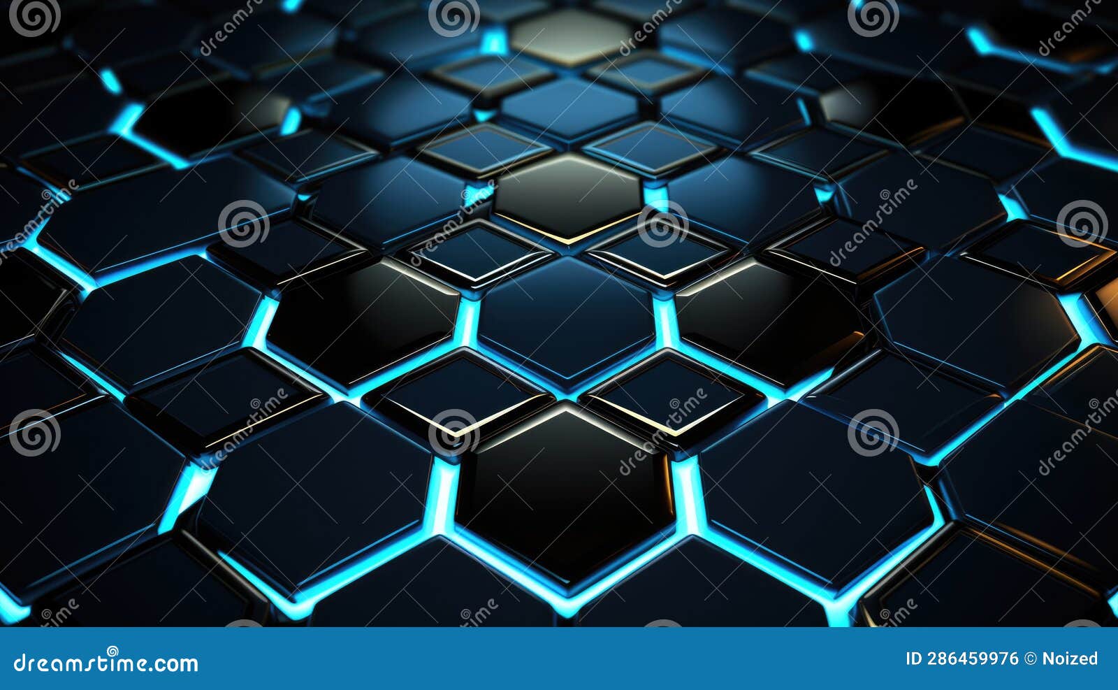 Hexagonal Tiled Background Pattern Stock Illustration - Illustration of ...