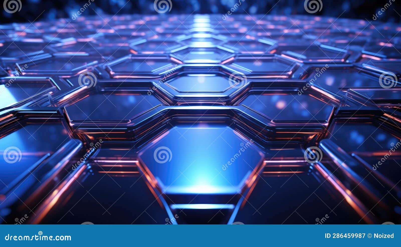 Hexagonal Tiled Background Pattern Stock Illustration - Illustration of ...
