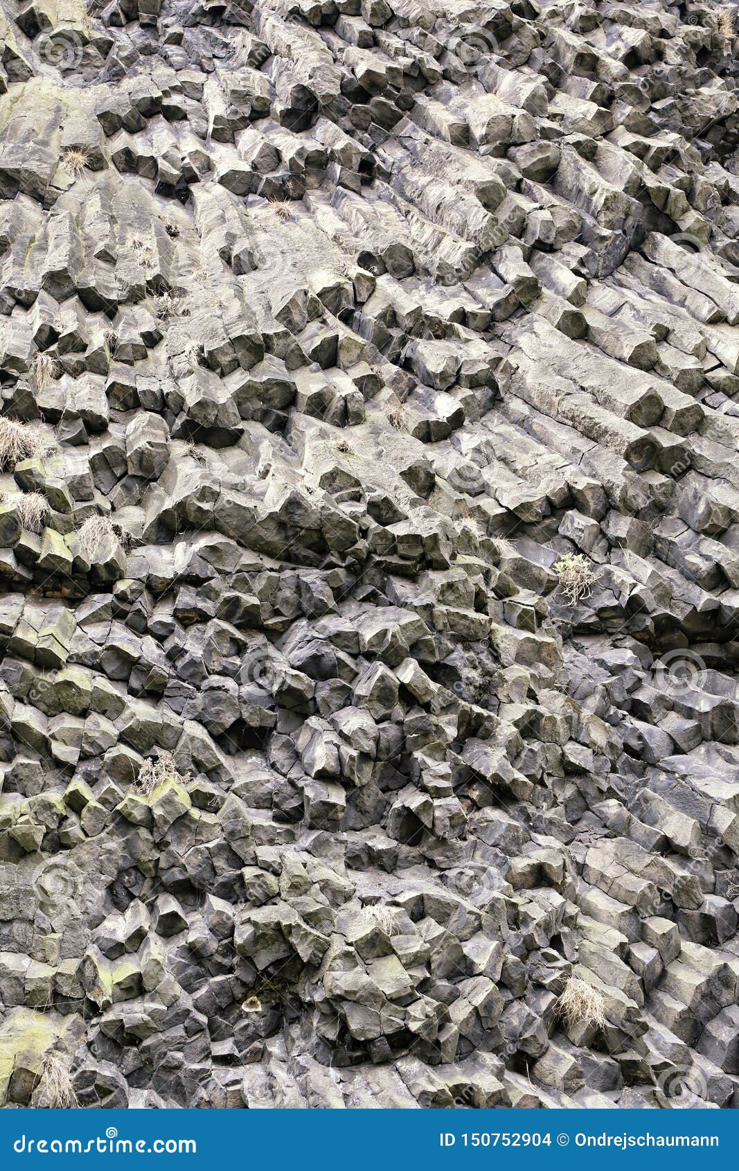 Hexagonal Volcanic Prism Wall Detail Stock Photo - Image of pattern ...