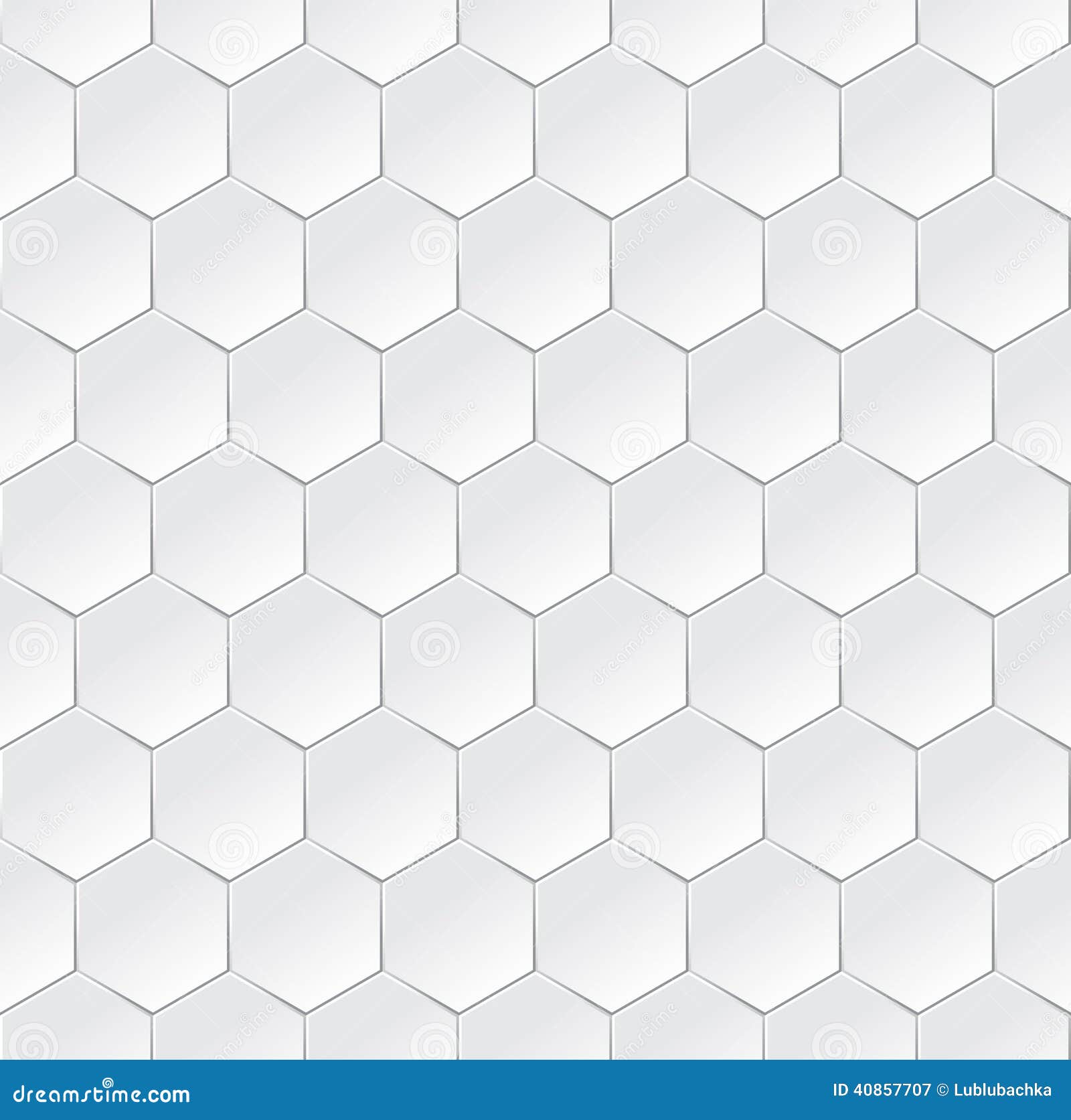 Hexagonal White Semless Background With 3d Effect Cartoon Vector ...