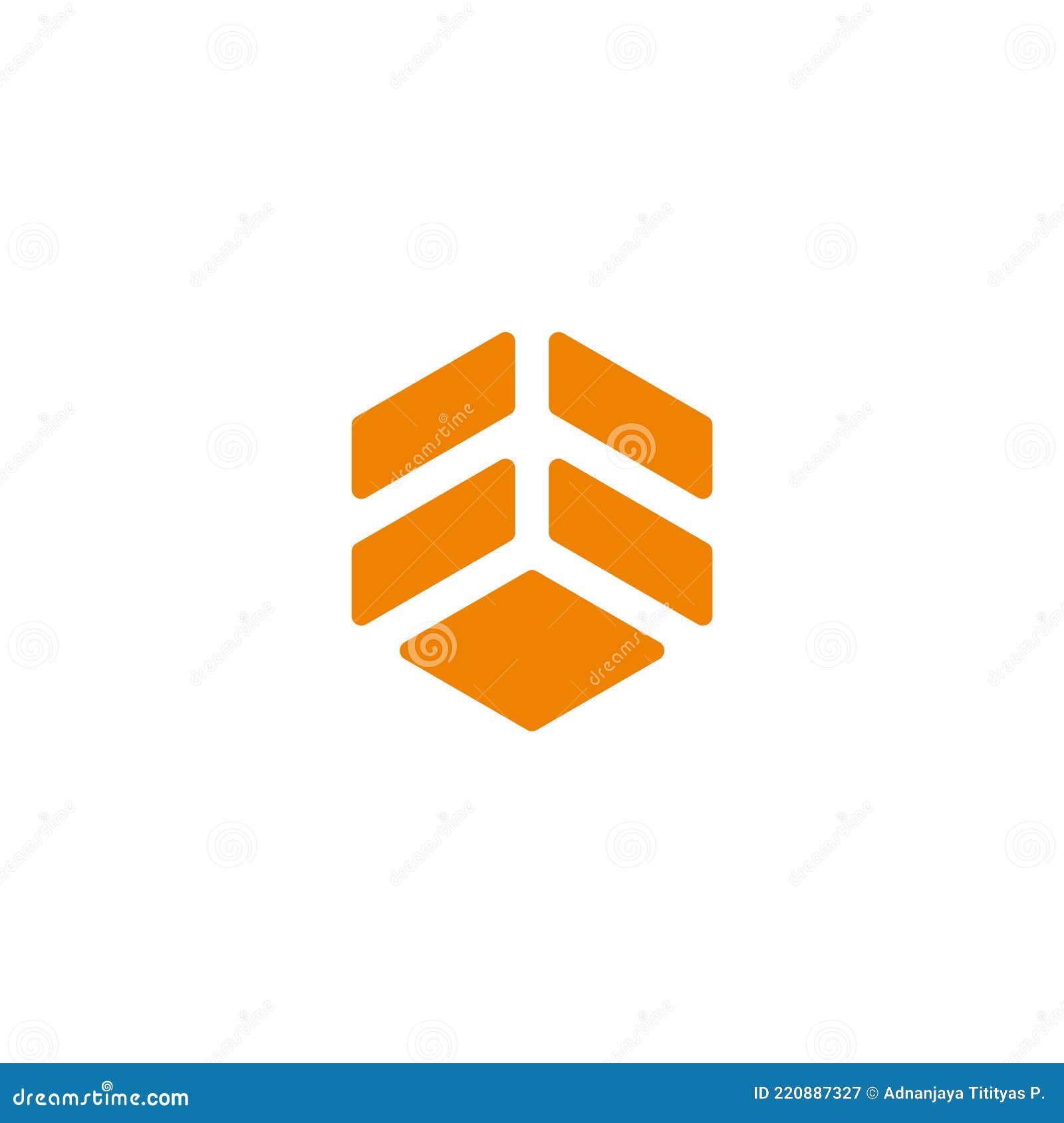 Hexagonal Yellow Airplane Abstract Geometric Logo Vector Stock Vector ...