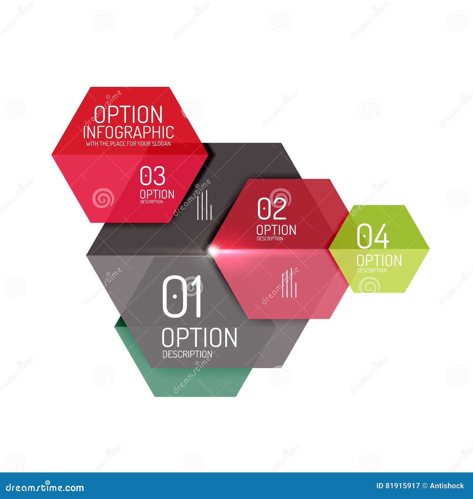 Hexagone Infographic Diagram Templates Stock Vector - Illustration of ...