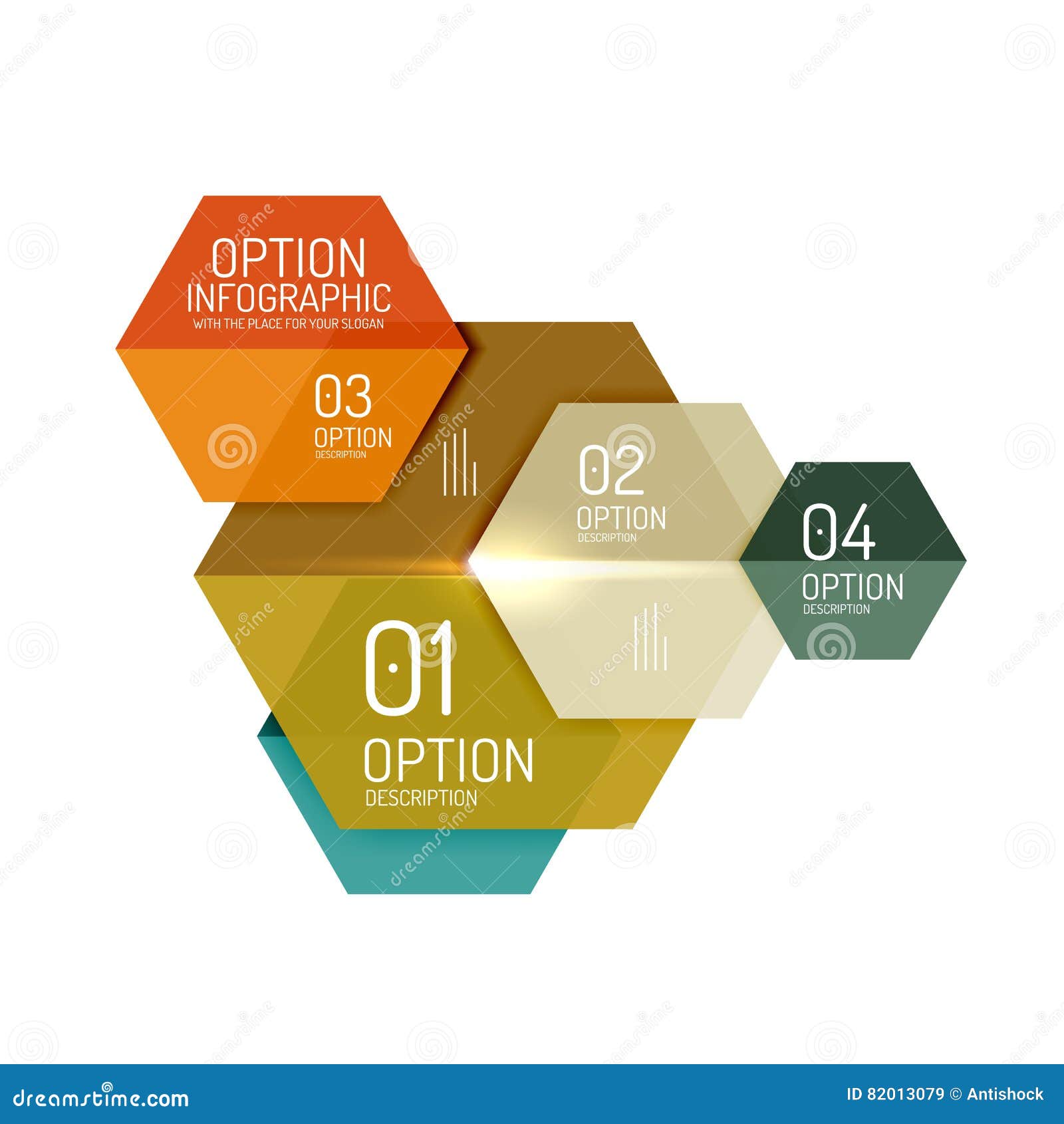 Hexagone Infographic Diagram Templates Vector Illustration ...