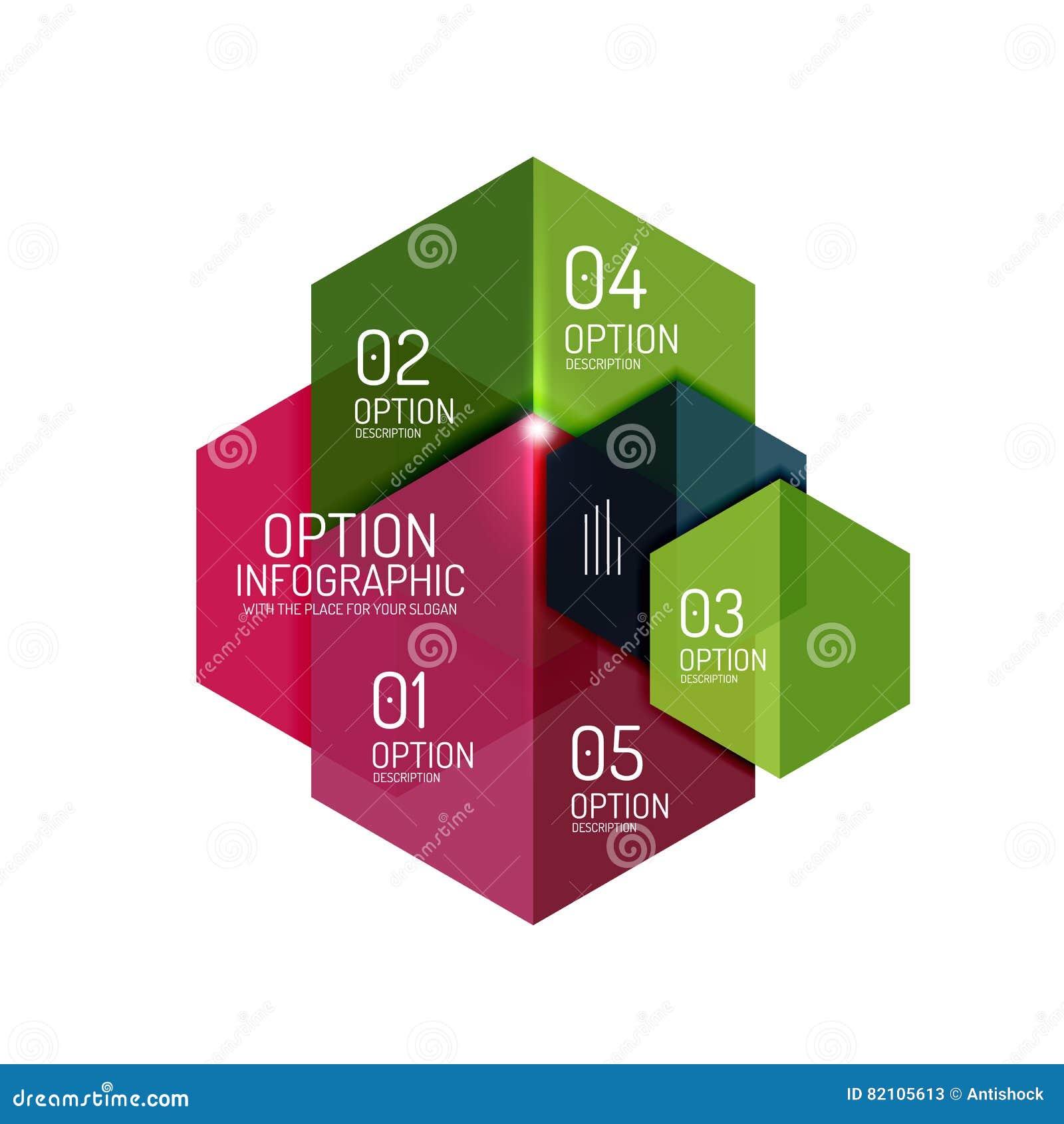 Hexagone Infographic Diagram Templates Cartoon Vector | CartoonDealer ...