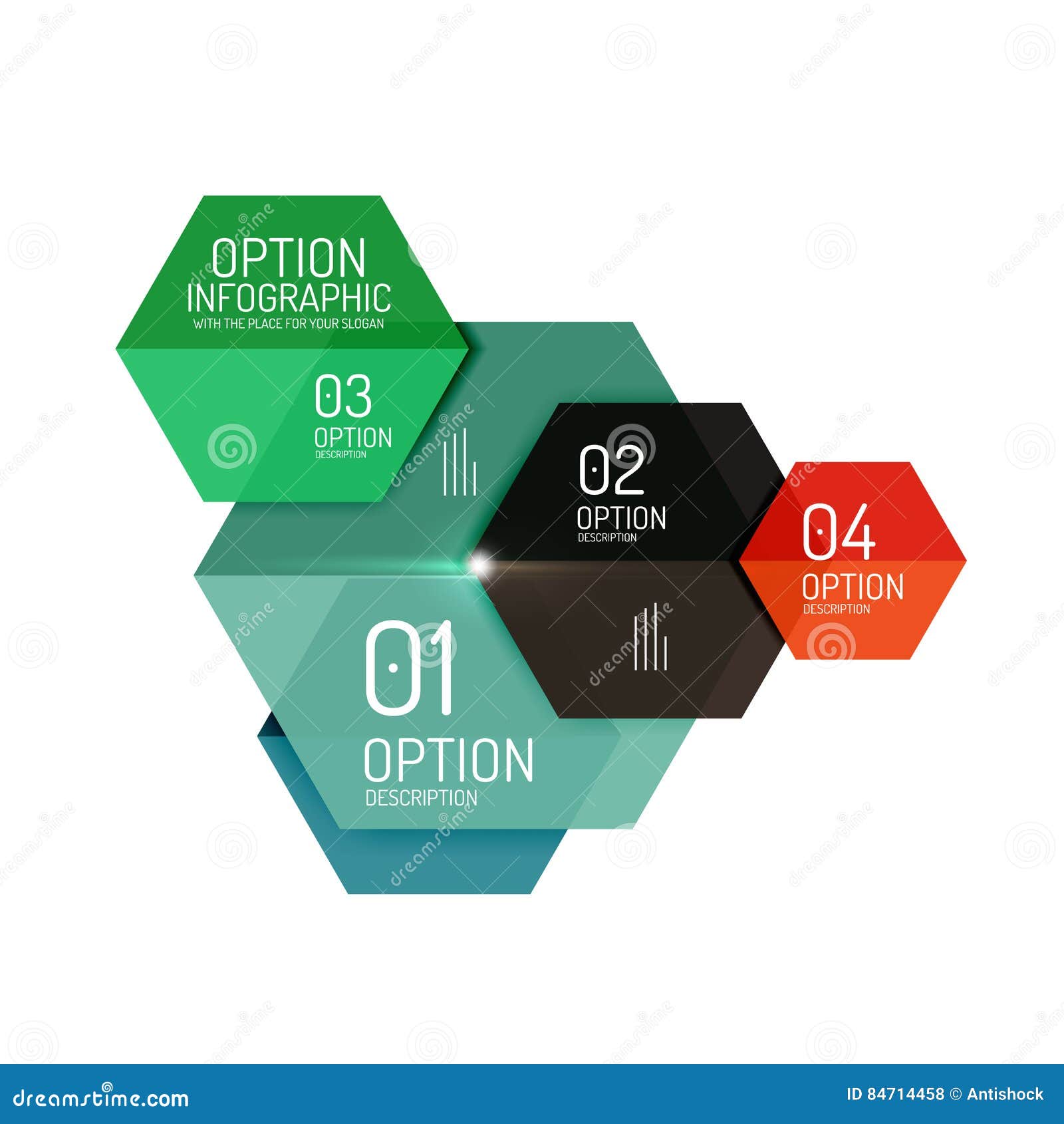 Hexagone Infographic Diagram Templates Stock Vector - Illustration of ...