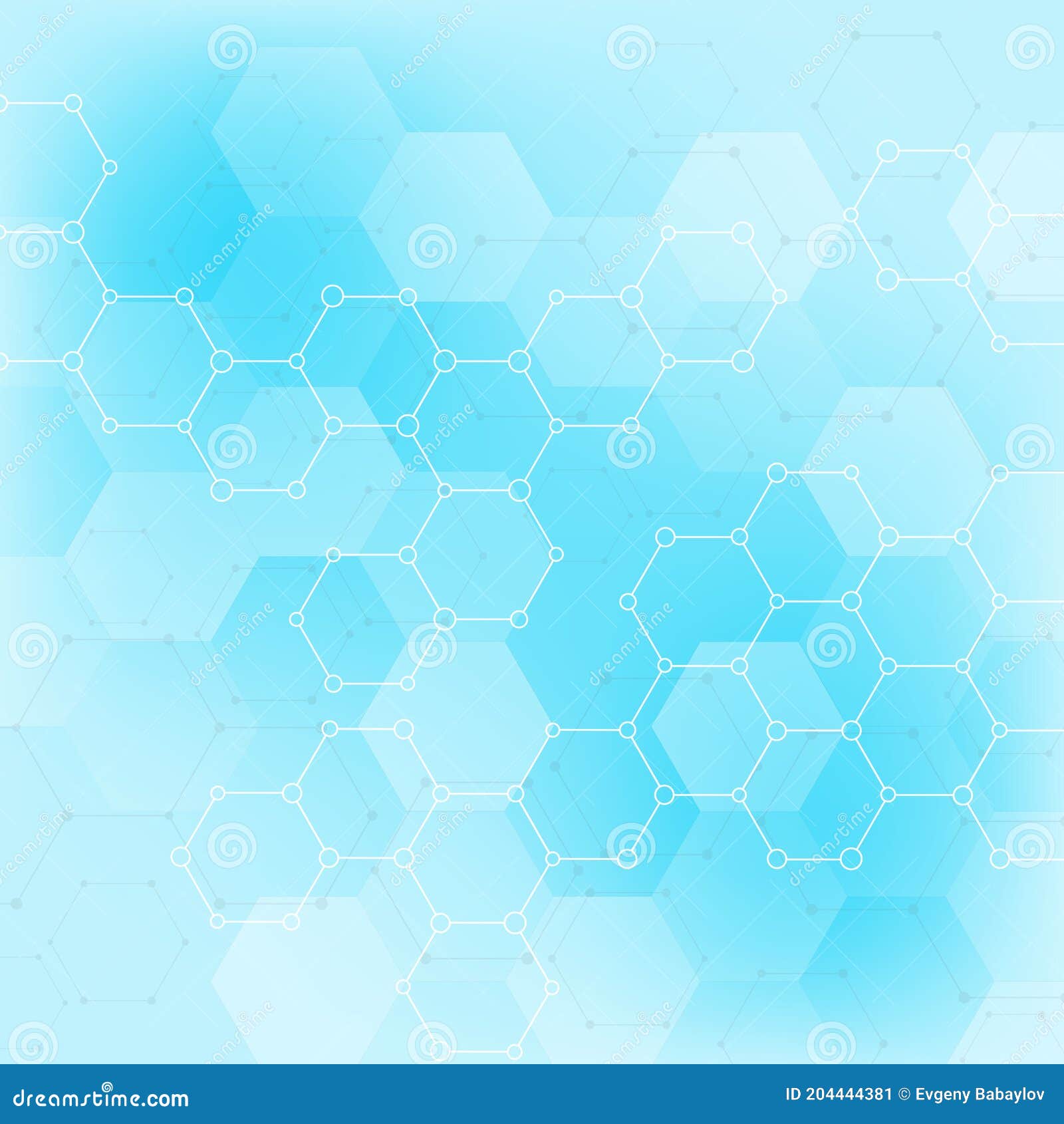 Hexagons of Different Sizes on a Blue Background - Vector Stock Vector ...