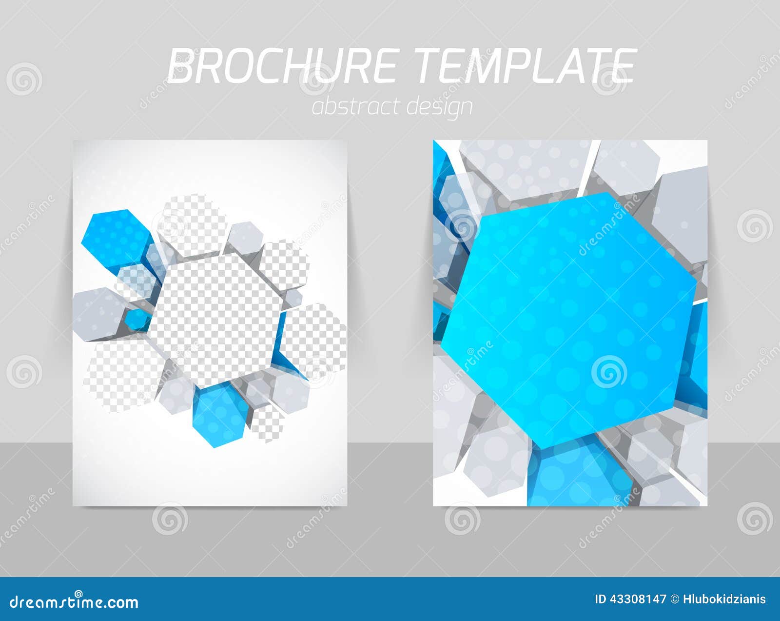 Hexagons flyer template stock vector. Illustration of financial - 43308147