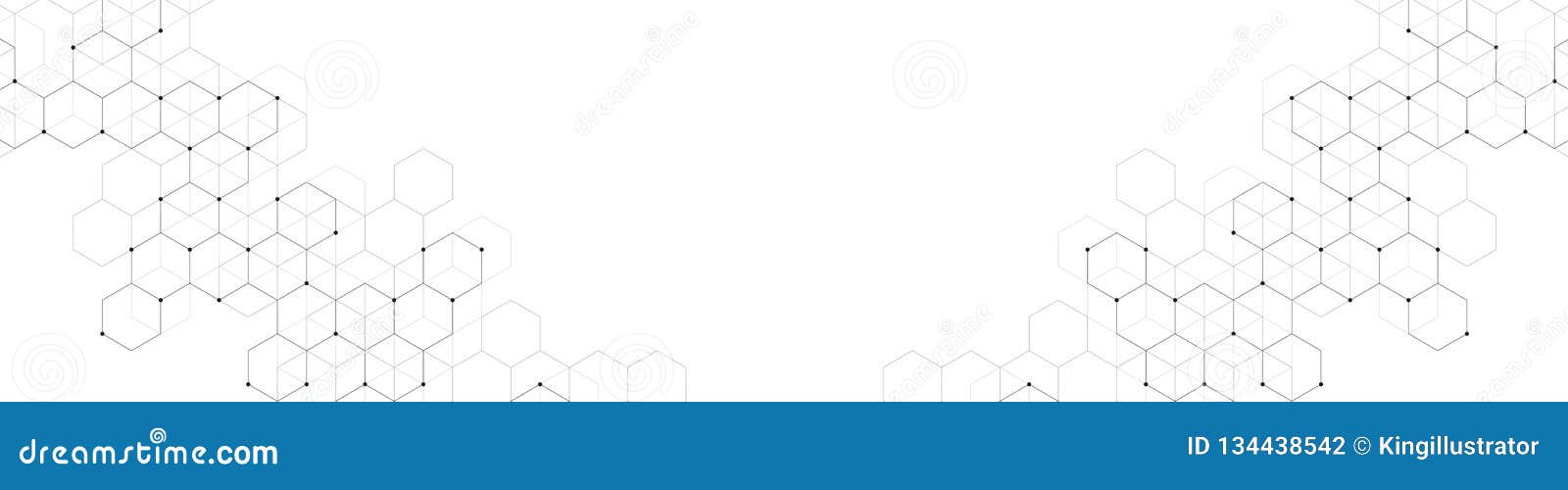 Hexagons Pattern. Geometric Abstract Background with Simple Hexagonal ...