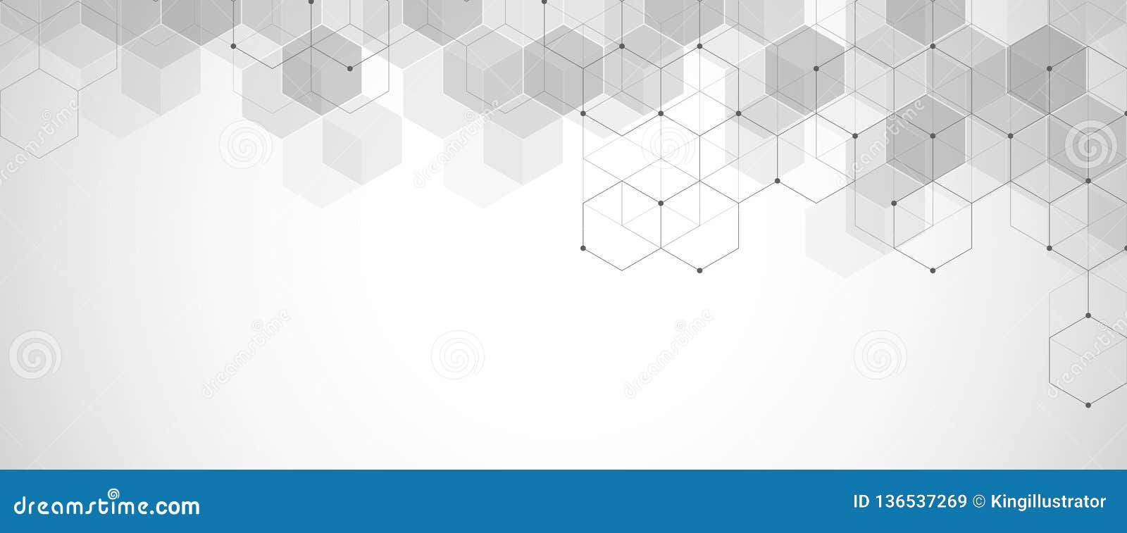 Hexagons Pattern. Geometric Abstract Background with Simple Hexagonal ...