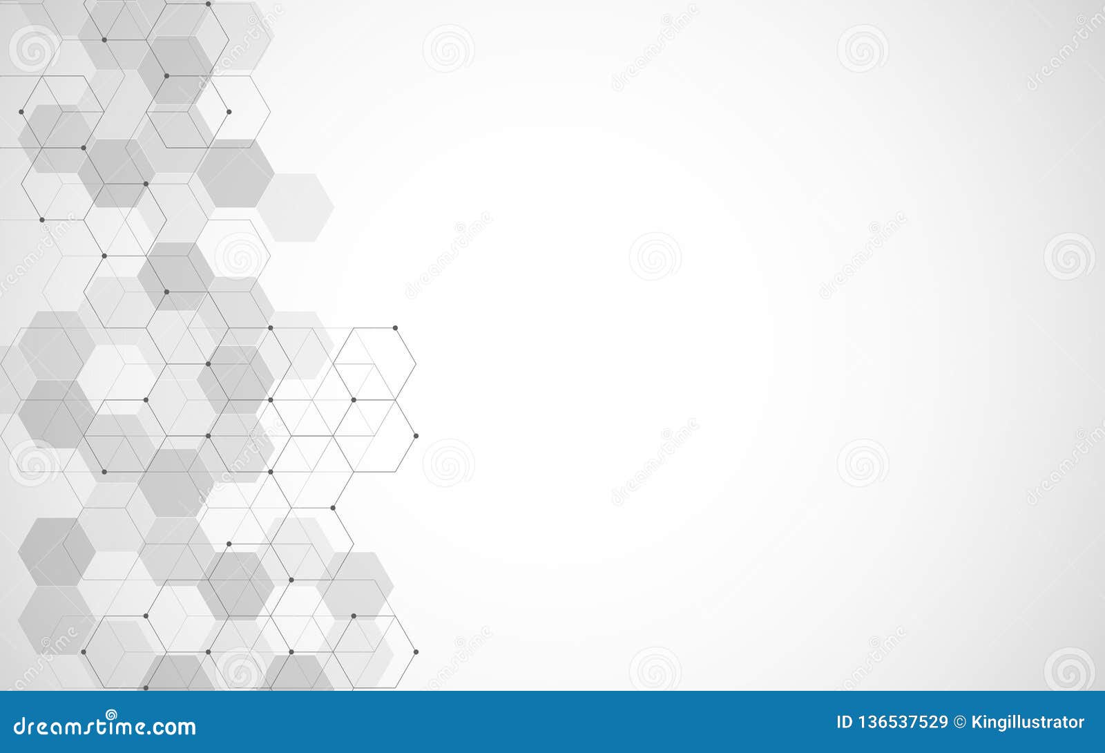 Hexagons Pattern. Geometric Abstract Background with Simple Hexagonal ...