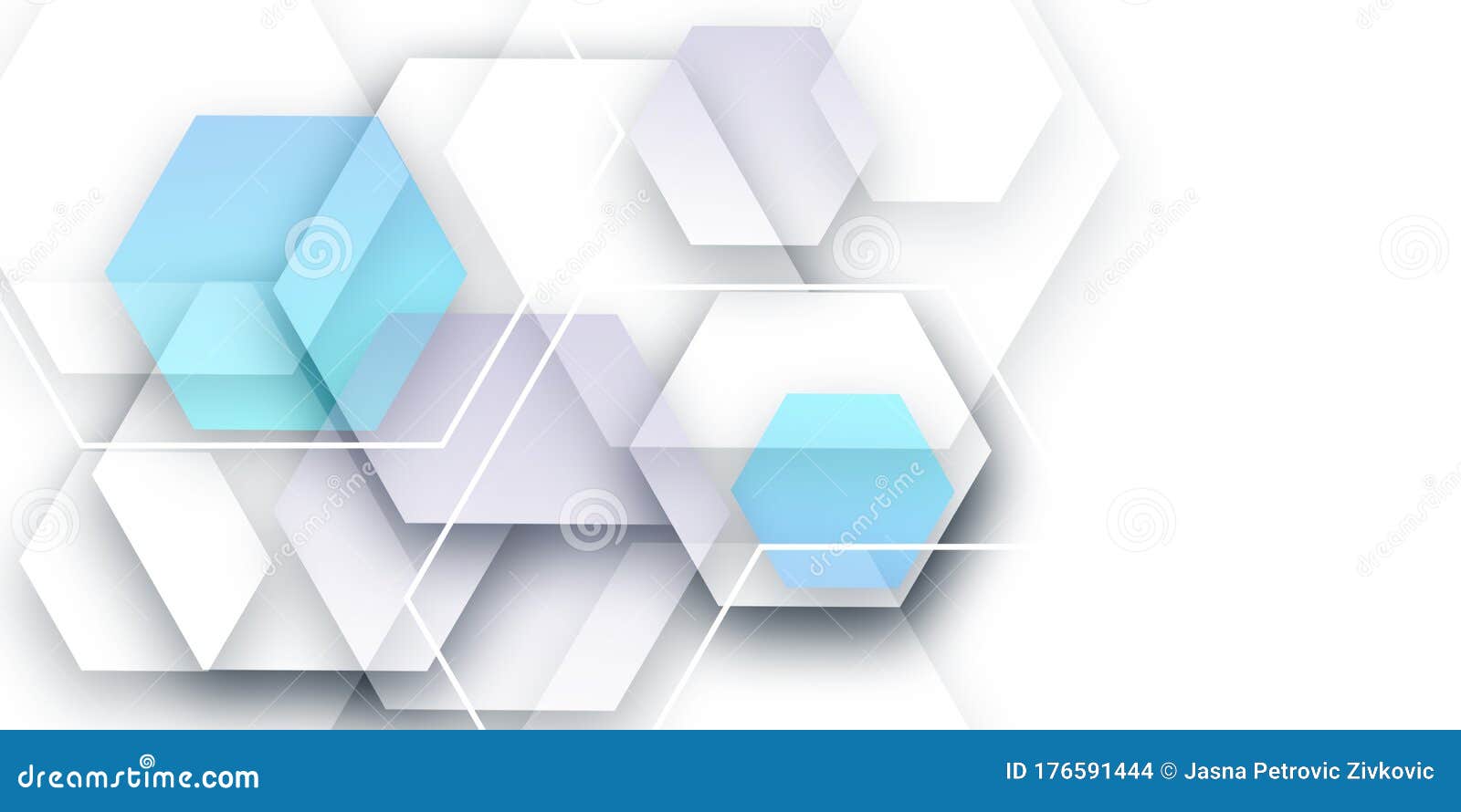 Hexagons Pattern. Geometric Abstract Background with Simple Hexagonal ...