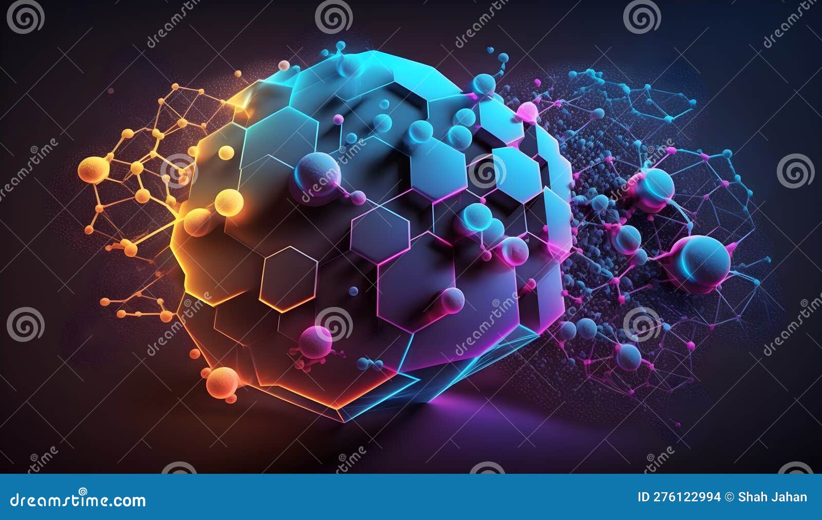 Hexagons Shape Global Network Connections with Points and Lines ... Hexagons Shape Global Network Connections with Points and Lines ...