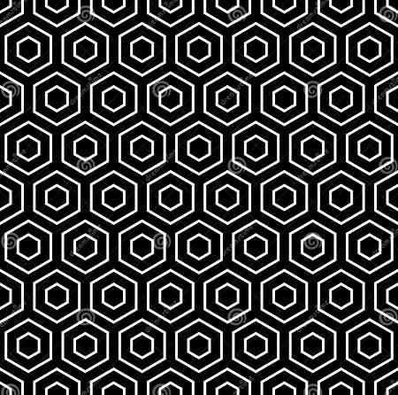 Hexagons Texture. Seamless Geometric Pattern Stock Vector ...