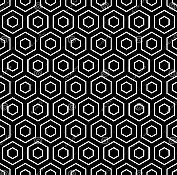 Hexagons Texture. Seamless Geometric Pattern Stock Vector ...