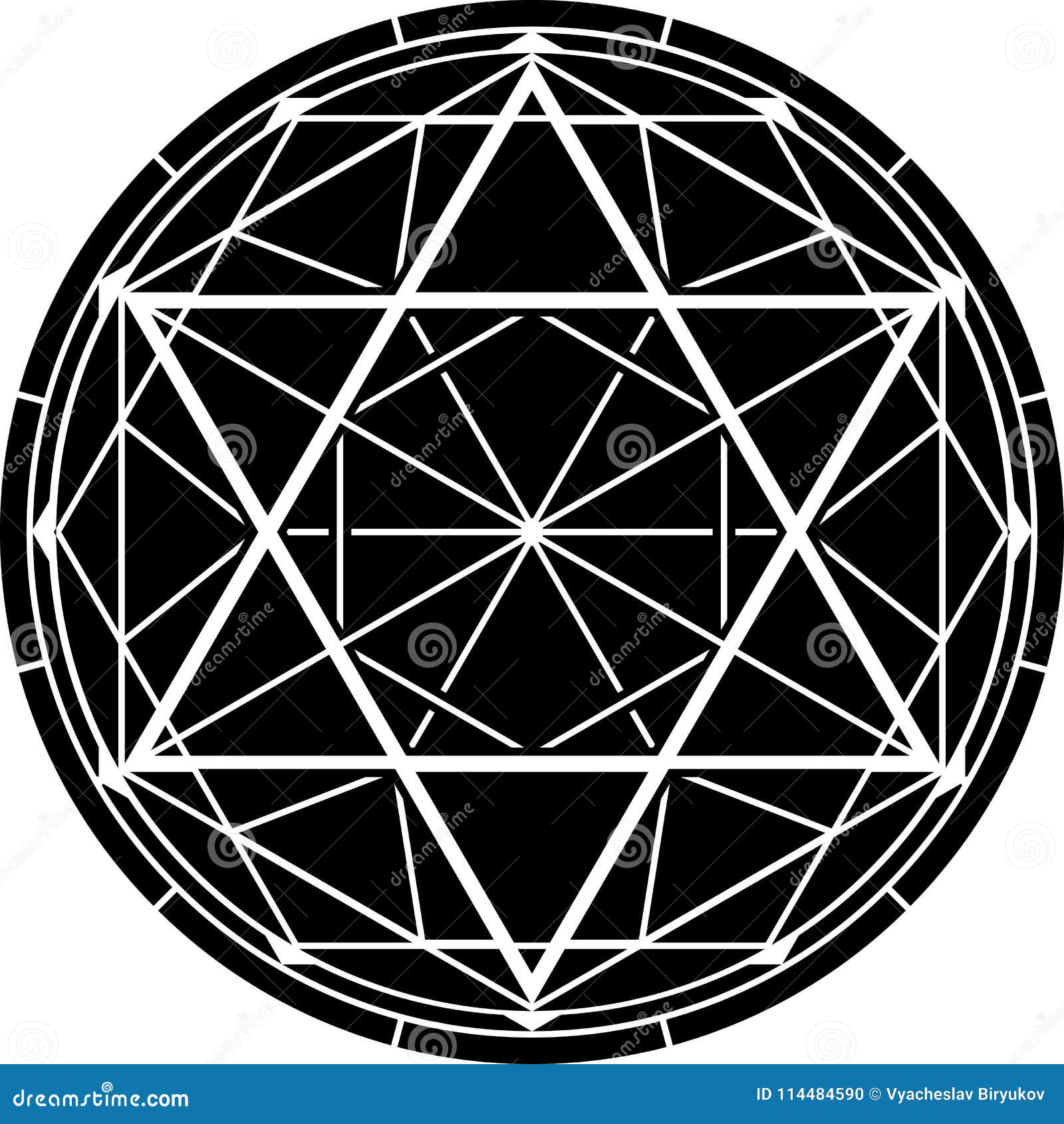 Hexagram. Vector Illustration Stock Vector - Illustration of icon ...